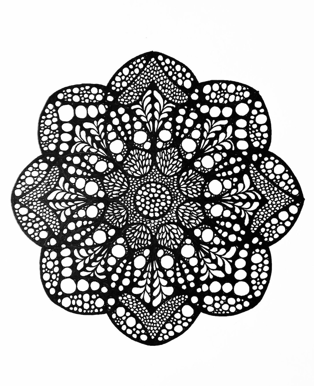 Neuroart, Sacred Geometry,and Zentangle Mandala Coloring Page #3 - Etsy