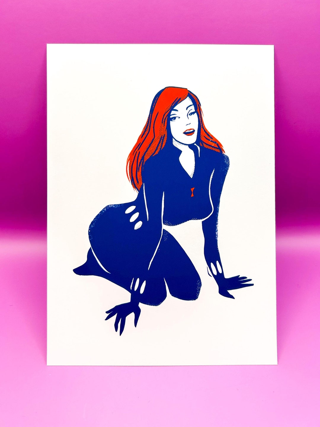 The Black Widow Pin-up 5x7 Print artist Proof - Etsy