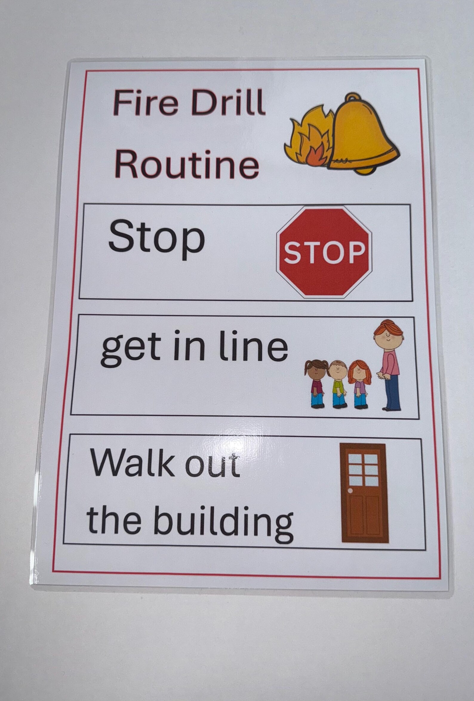 Fire Drill Routine Poster - Etsy