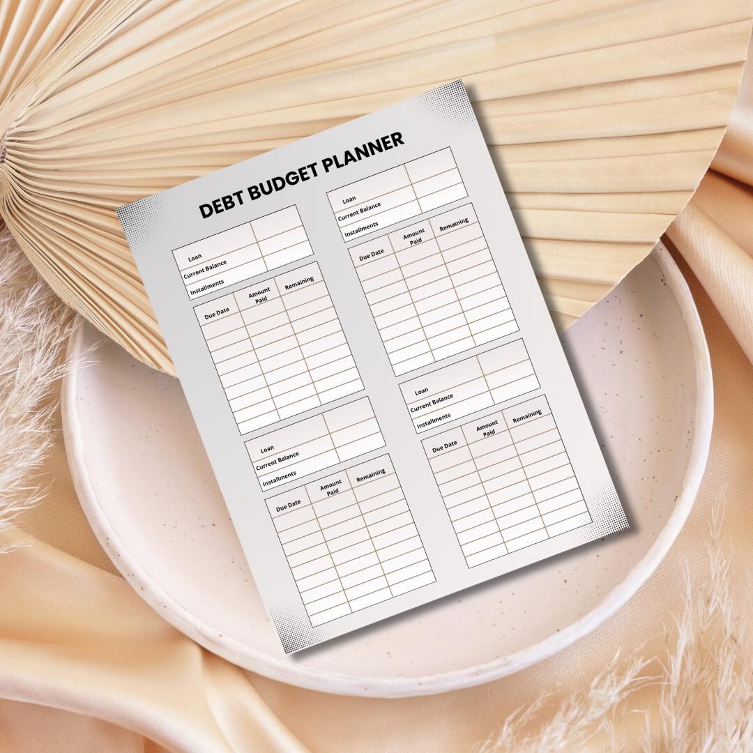 Editable Debt Payoff Planner Printable – Budget & Loan Tracker PDF | A4 ...