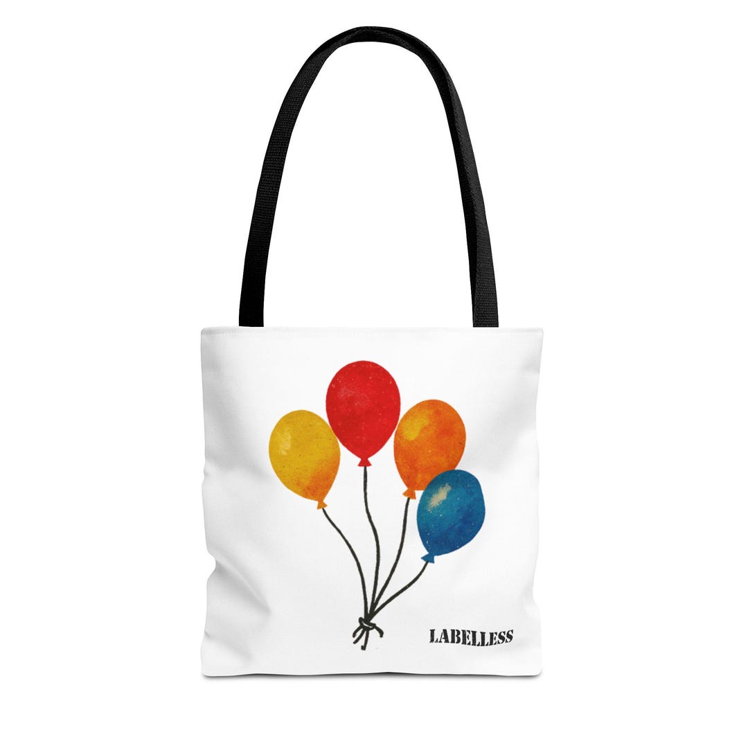 Balloonia, Balloon Tote Bag, Bright Shopping Bag, Birthday Celebration ...
