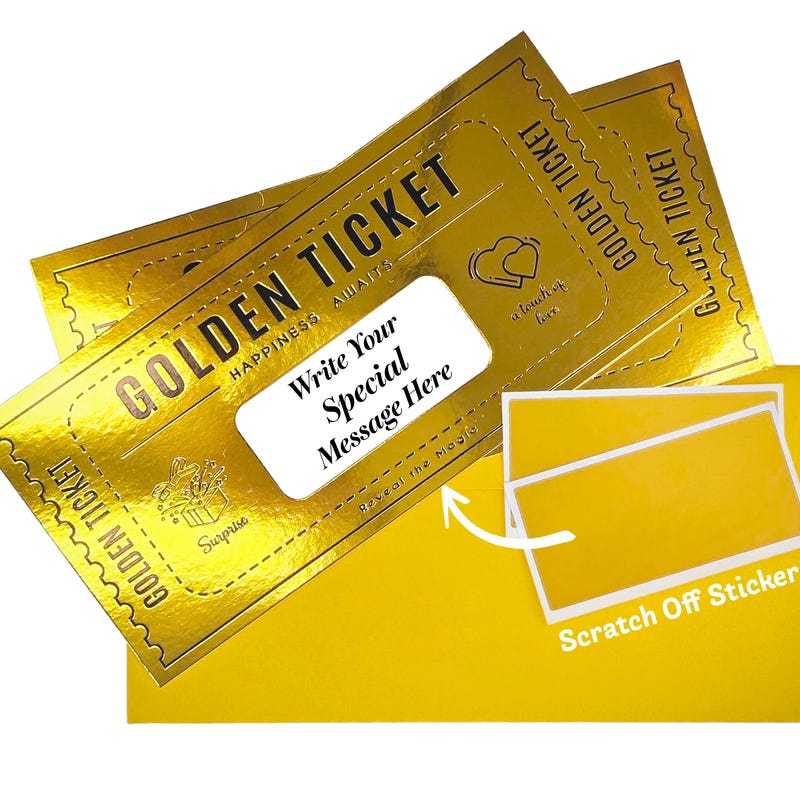 Blank Scratch off Tickets - Etsy