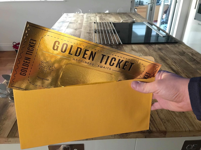 Golden Ticket Scratch off Cards - Surprise Announcement - Etsy