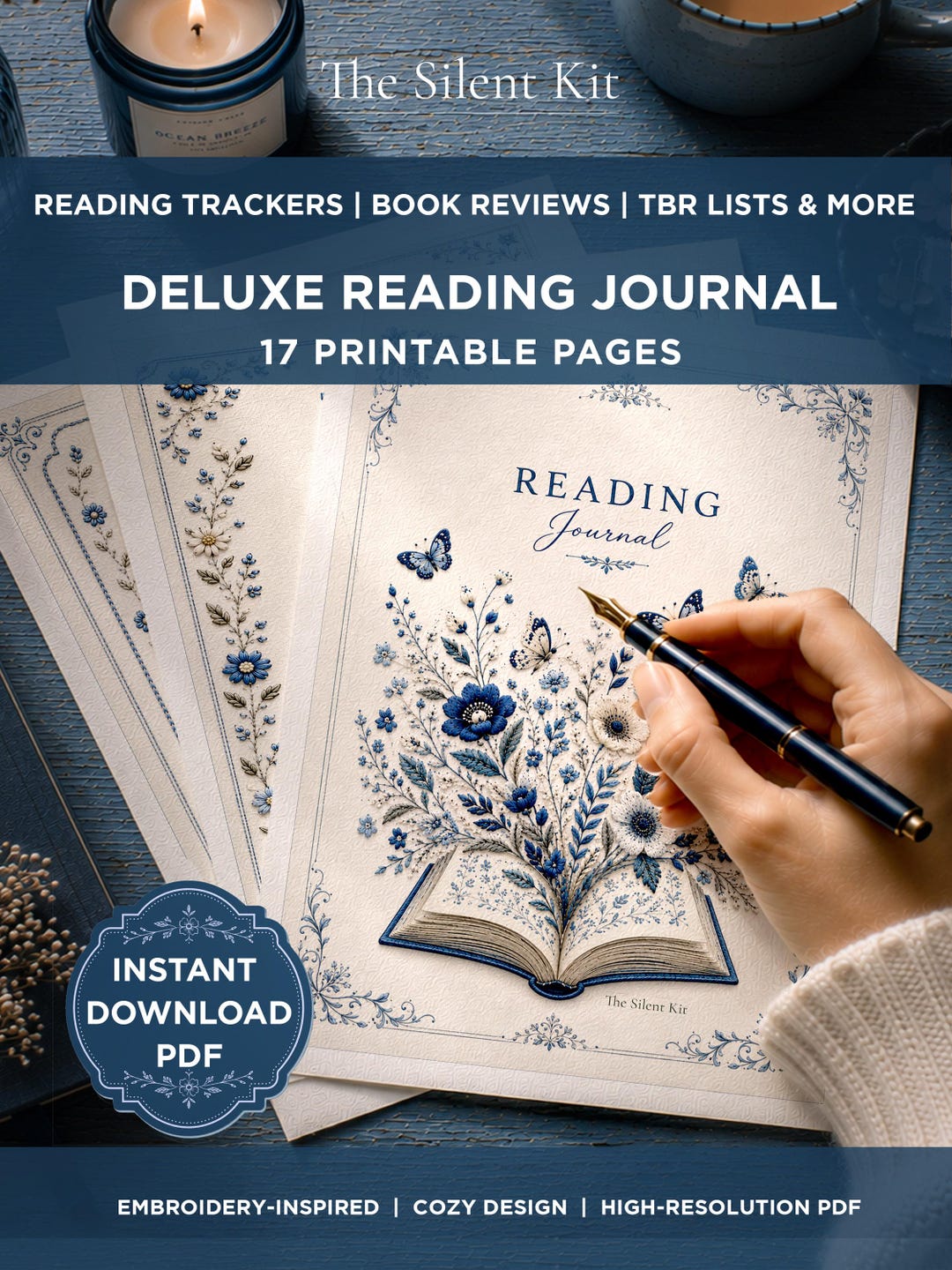 Reading Journal 2026 Bundle Printable | Bookshelf Tracker, Book Review ...