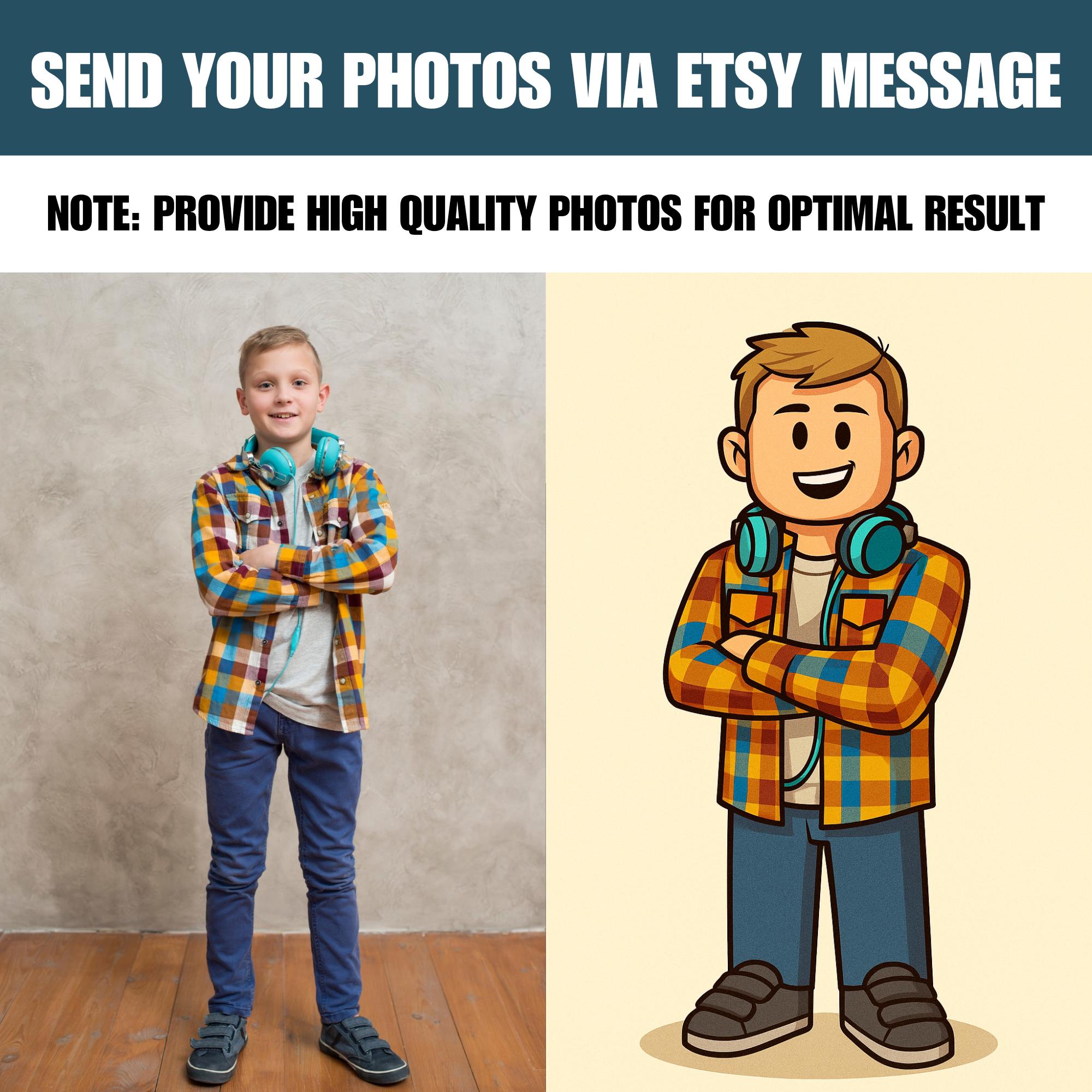 Custom Roblox Portrait: Personalized Digital Gamer Art (digital ...