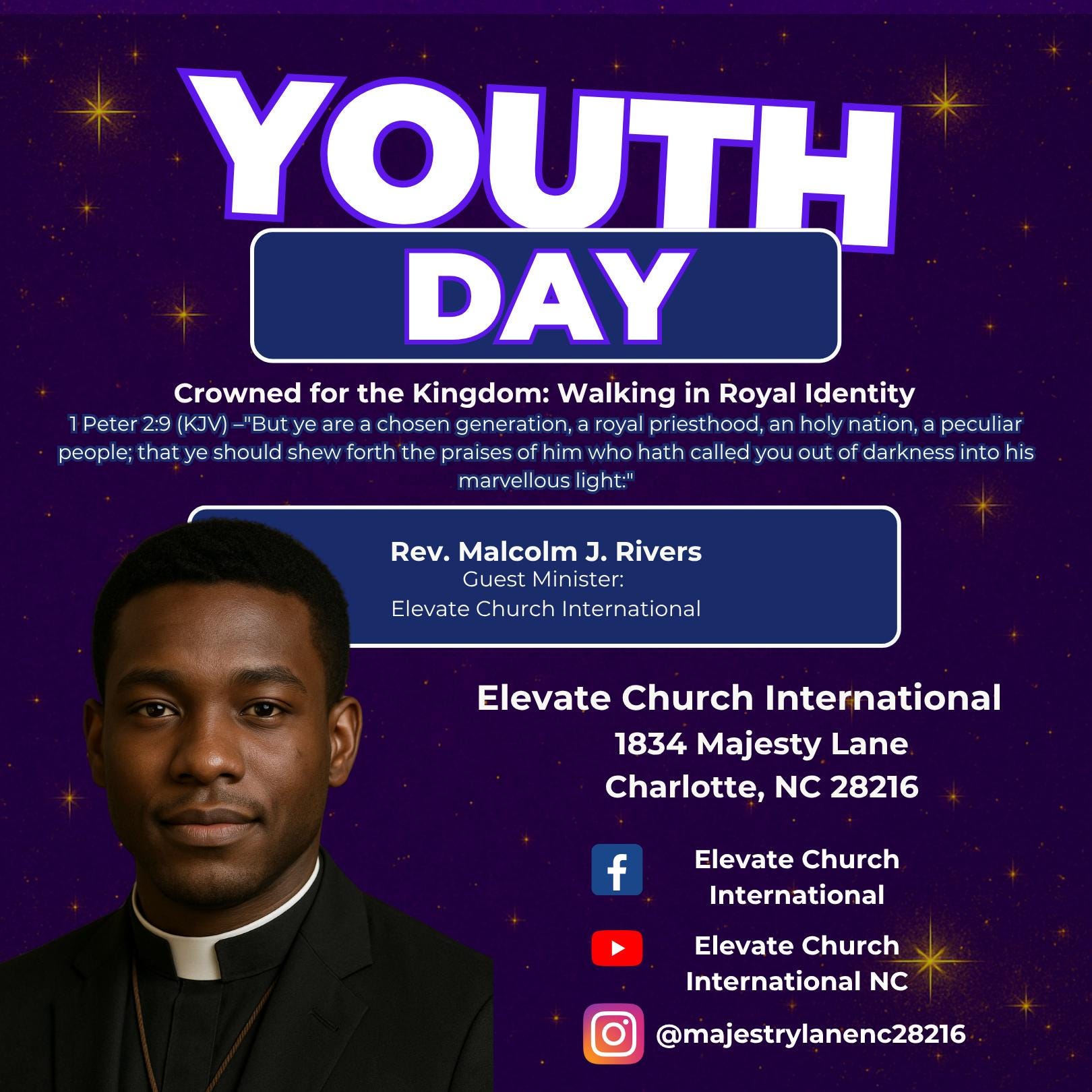 Youth Day Flyer Bundle – 3 Editable Canva Templates | Church Event ...