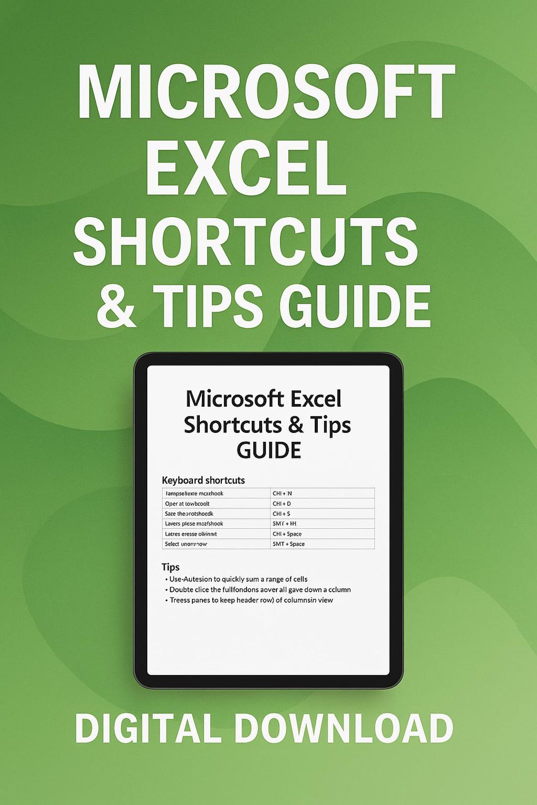 Ultimate Microsoft Excel Shortcuts and Tips Guide - Etsy