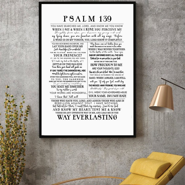 Psalm Print - Etsy