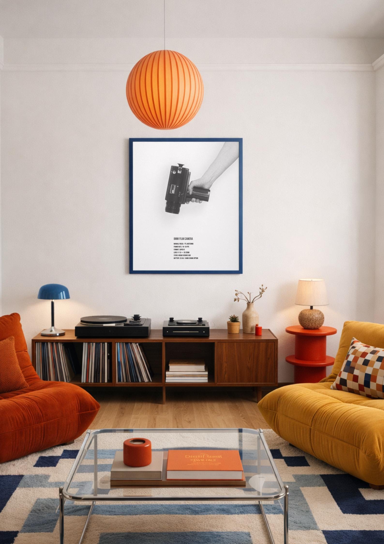 Vintage 8mm Film Camera Poster – Retro Photography Wall Art (digital ...