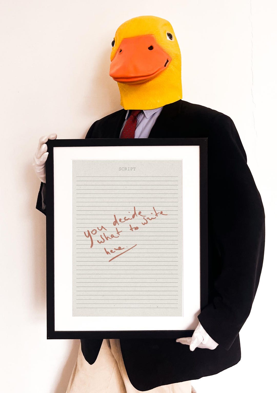 Script Poster | Minimalist Printable Art | Creative Writing Wall Decor ...