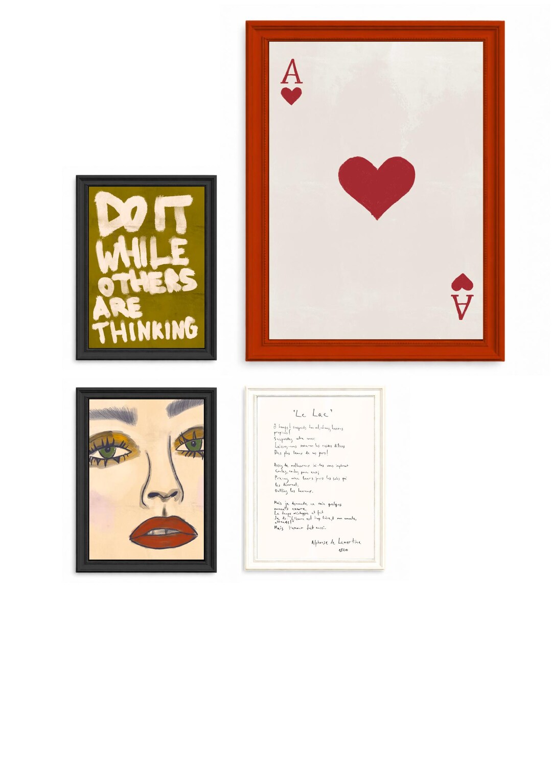 Set of 4 Printable Art Posters | Licensed Designer Artwork | Modern ...