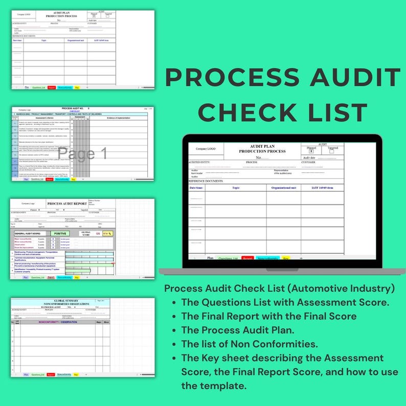 Process Audit Check List (automotive Industry) - Etsy