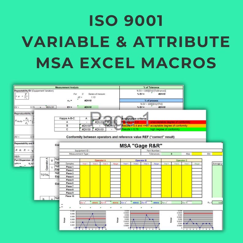 ISO 9001 QMS Documentation Kit | Procedures & Excel Templates (digital ...