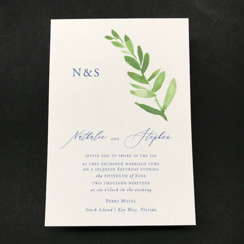 Leaf Invitation - Etsy