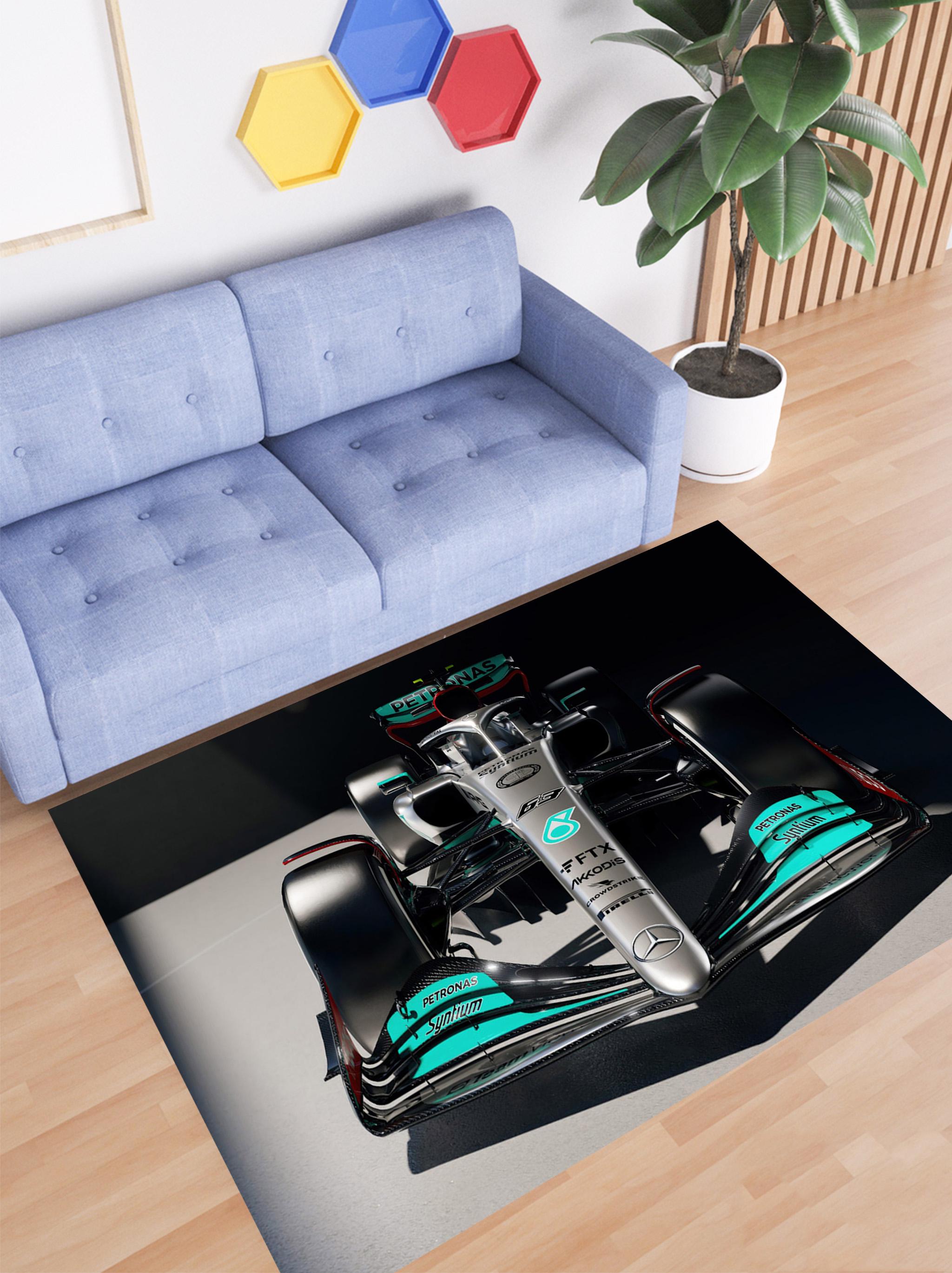 Formula 1 Race Car Rug, Modern Sports Car Carpet, Speed Racing Design ...