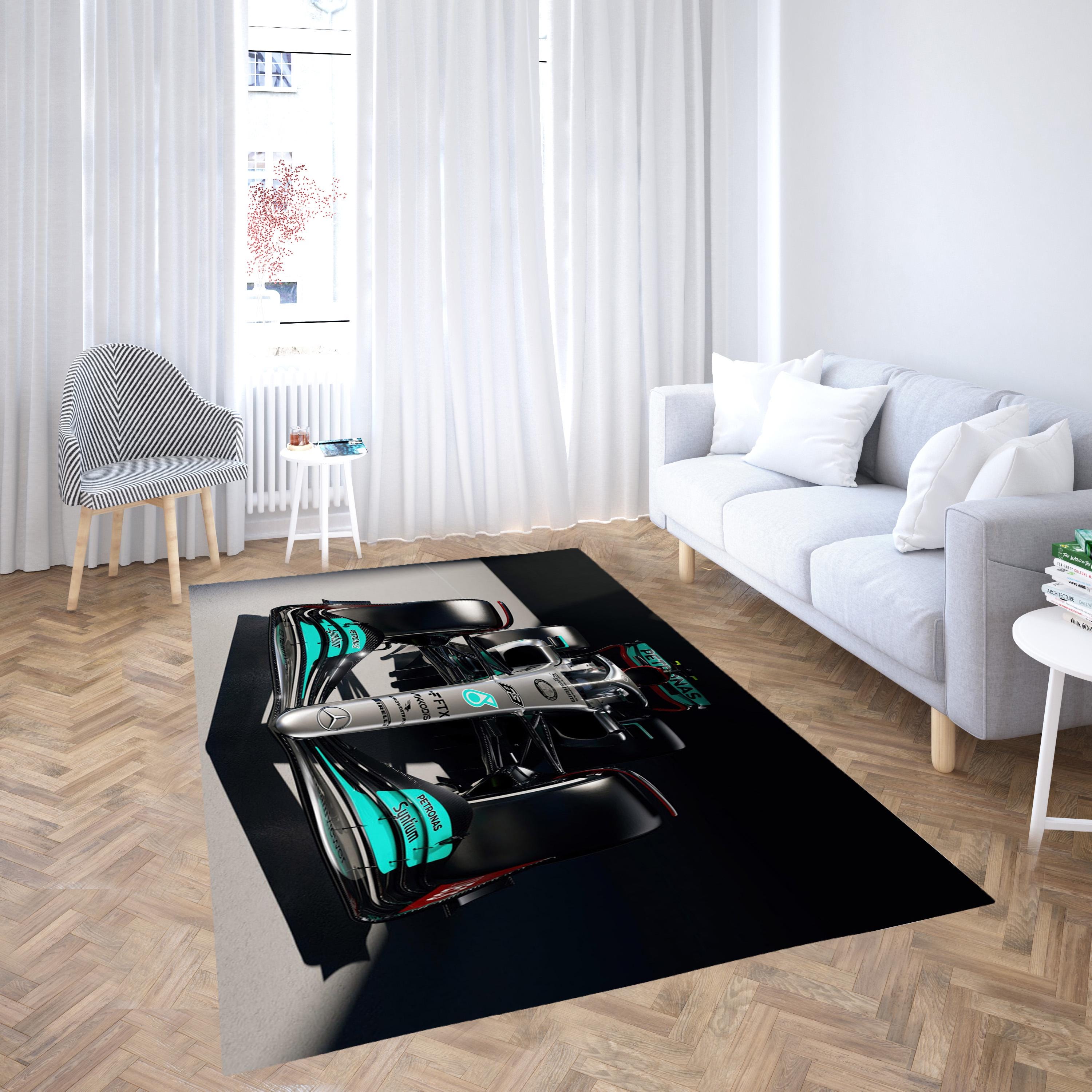 Formula 1 Race Car Rug, Modern Sports Car Carpet, Speed Racing Design ...