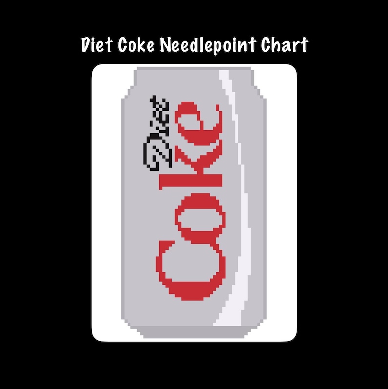 Diet Coke Needlepoint Chart (digital) - Etsy