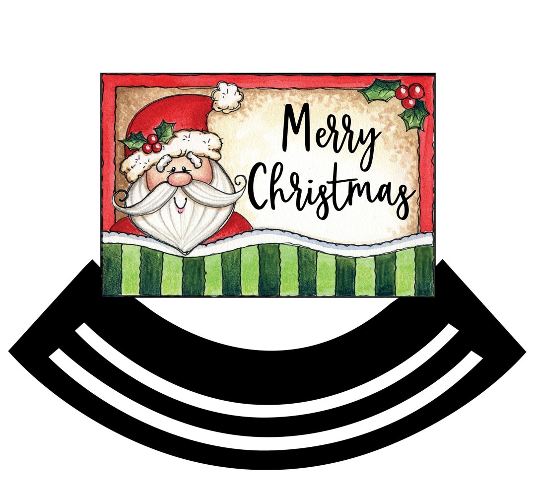 19x14.9" Christmas Merry Christmas Metal/wood Backing Sign With Rails ...