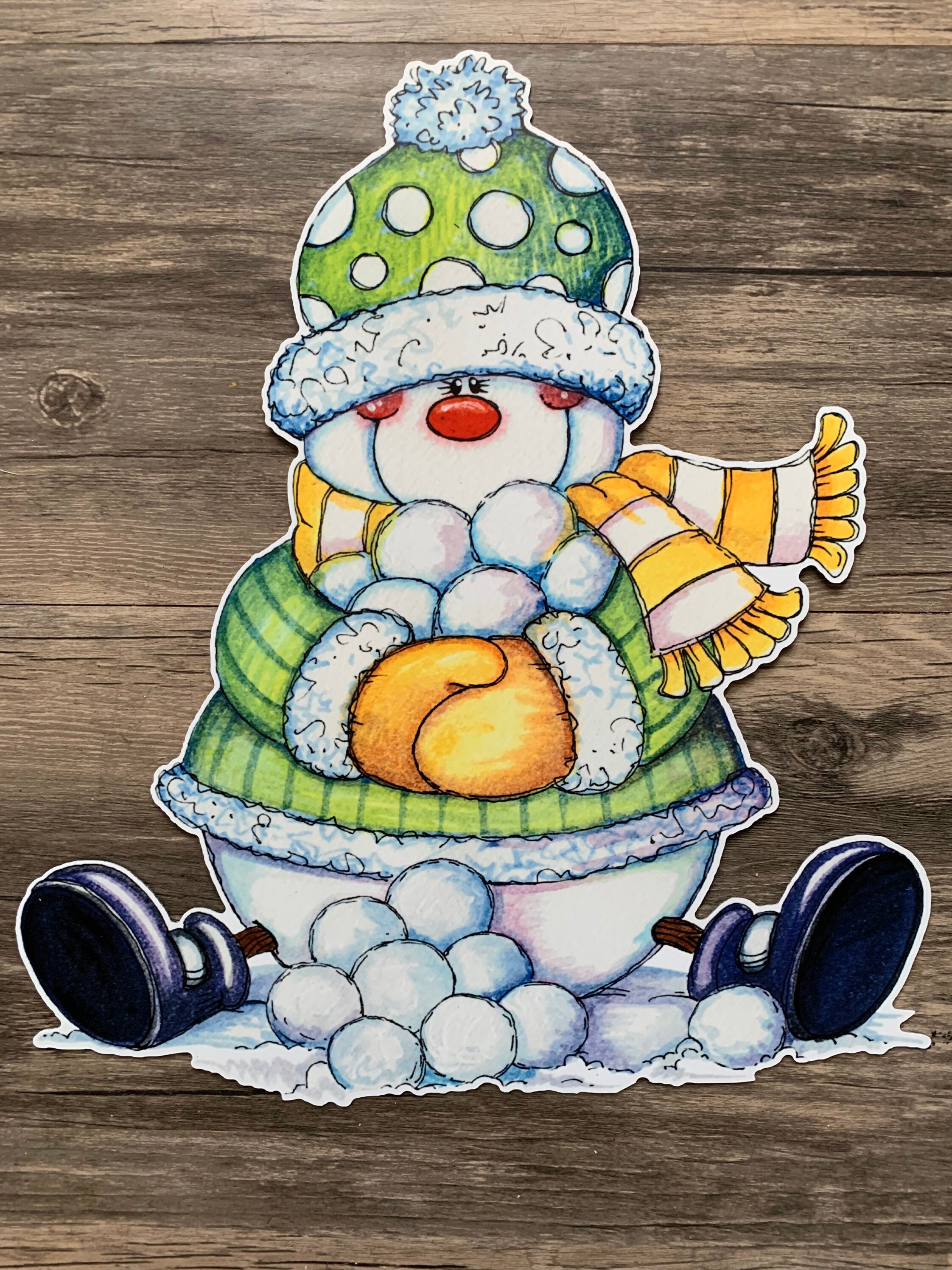 11.5x10.2 Snowman Christmas Wreath Sign 128 Metal Sign - Etsy