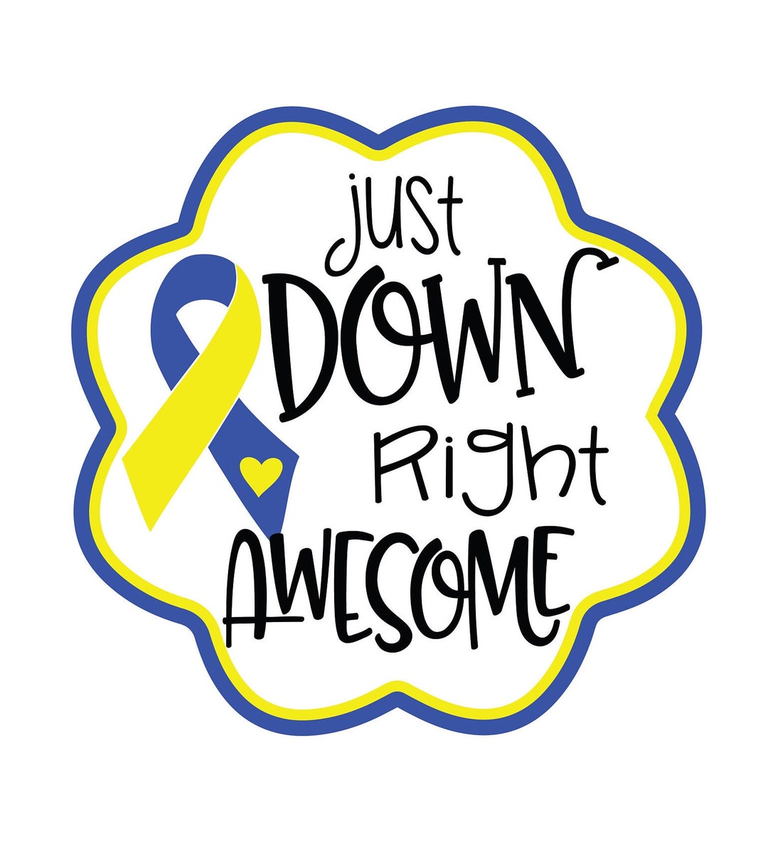 Down Syndrome Wreath Sign 794 Metal Sign, Wreath Attachment, Wreath ...