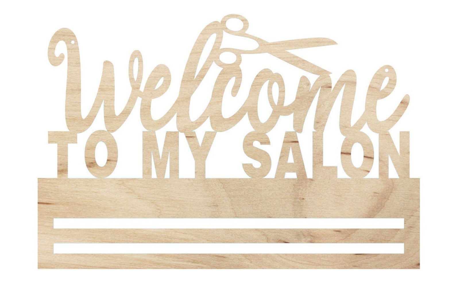 19x13 Welcome to Our Salon Sign With Rails Door Hanger - Etsy