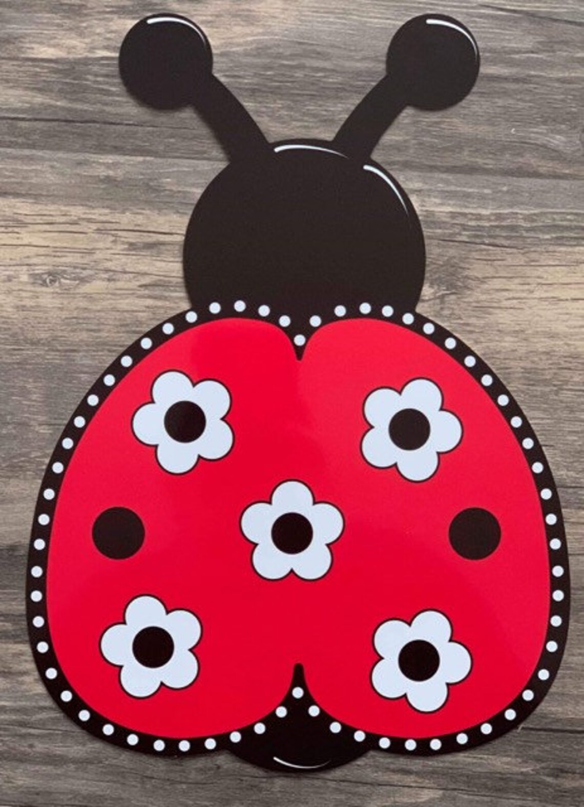 13x9 Ladybug Sign For Wreath 241 Metal Sign Wreath Sign | Etsy