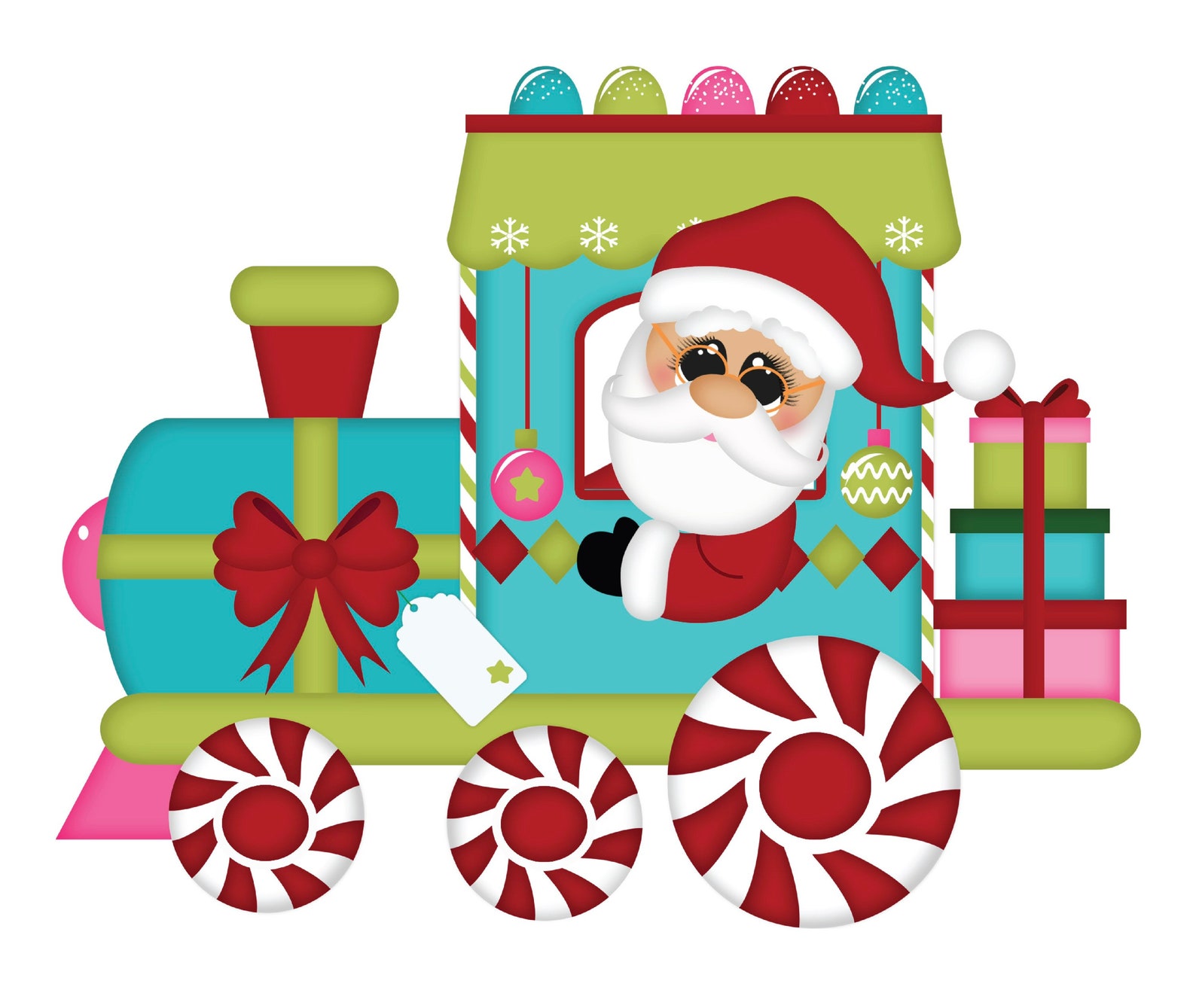 Christmas Santa Train Wreath Sign 988 Wreath Attachment - Etsy