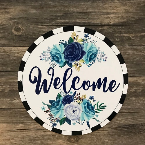 Cute Frog Welcome Wreath Sign Metal Wreath Sign Signs for - Etsy