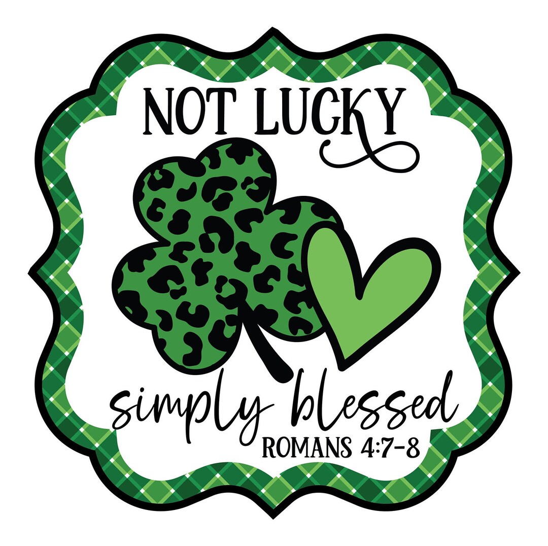 St Patrick Simple Blessed Wreath Sign 1082 Wreath Attachment, Wreath ...