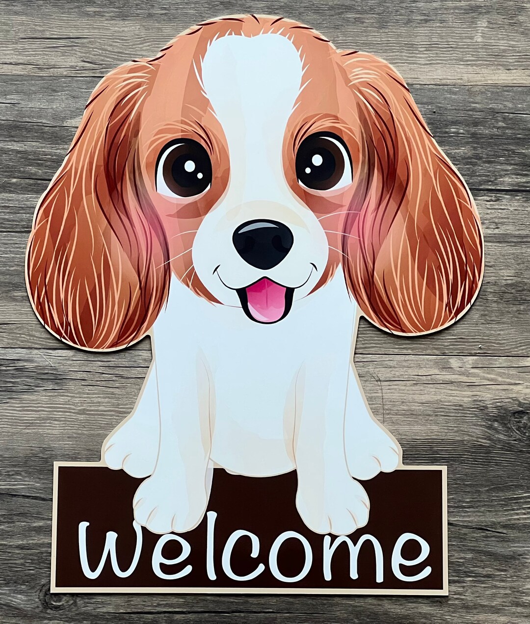9.1x12.5" Cavalier King Dog Wreath Sign #684 Metal Sign- Dogs Sign ...