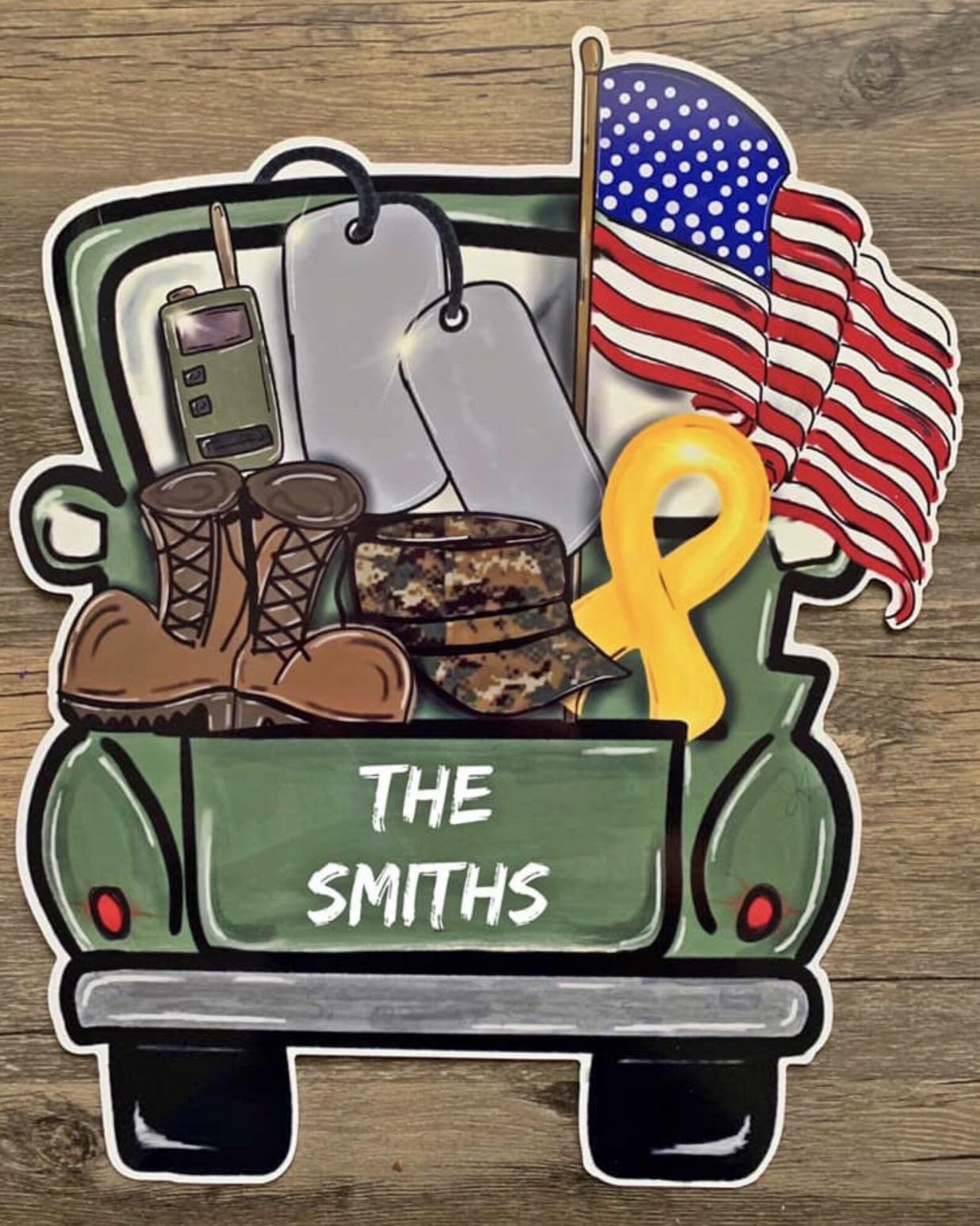 18x17 Military Truck Door Hanger Sign With Rails 239 Door - Etsy