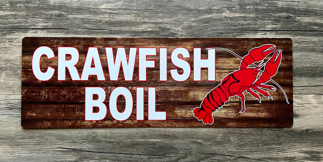 Summer/spring Crawfish Wreath Metal Sign #1107, Wreath Attachment ...