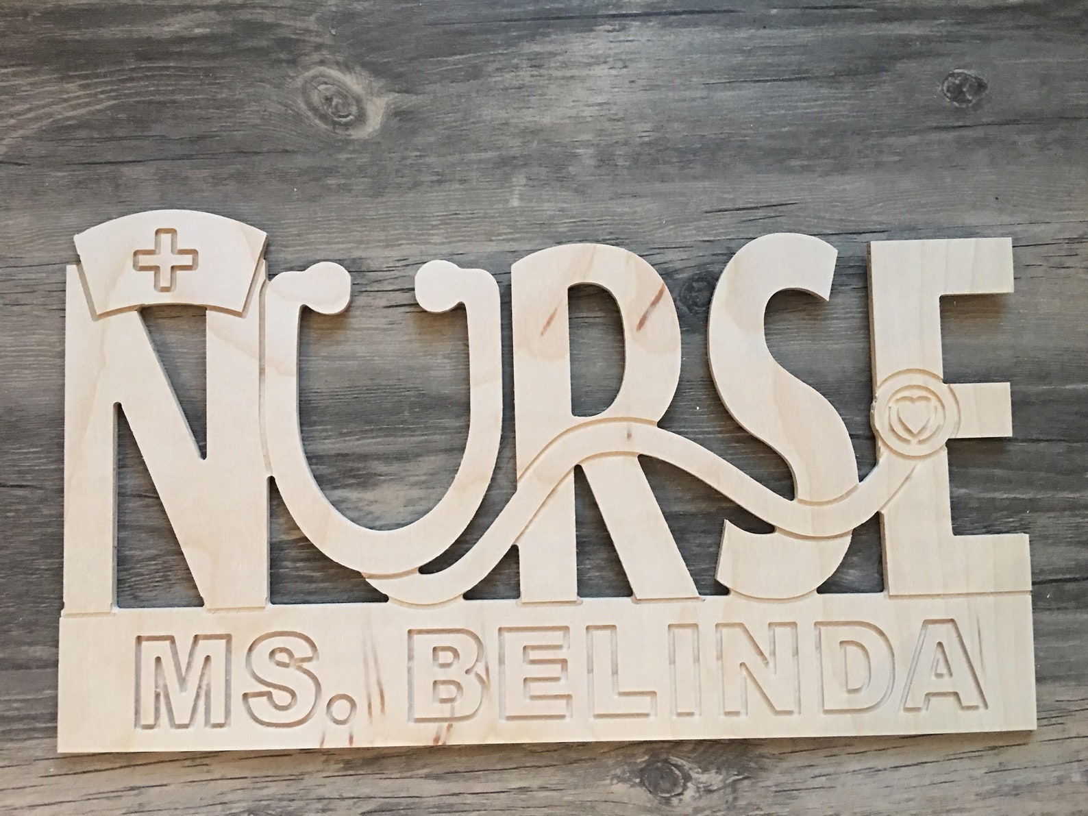 15x7 Nurse Sign for Wreath - Wood Sign - Wreath Sign - Nurse - Etsy