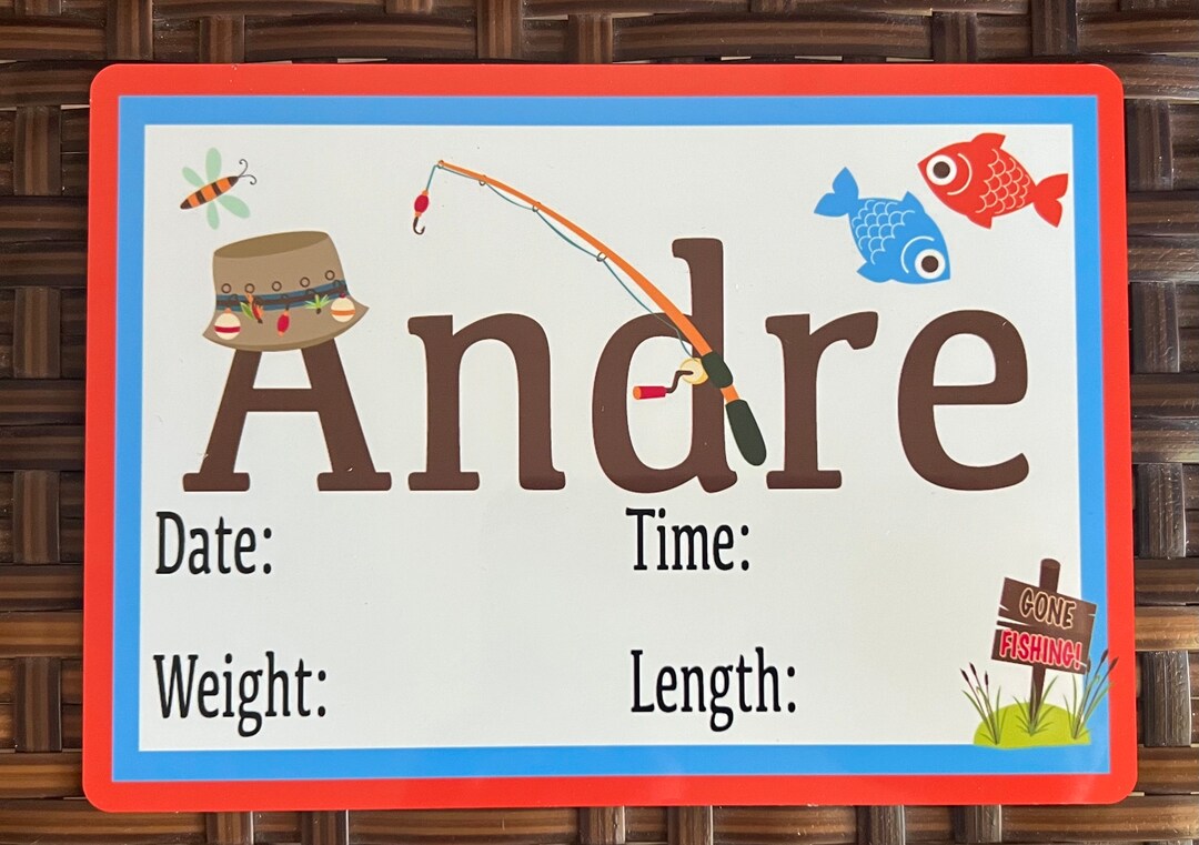 12x9" Baby Fishing Theme Sign, Baby Announcement With Info, Wreath ...
