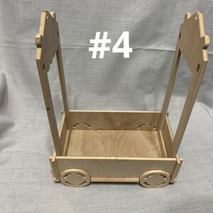 Sweets Cart, Unpainted, Unassembled, Candy Cart, Size 1: 17x12x7", Size ...