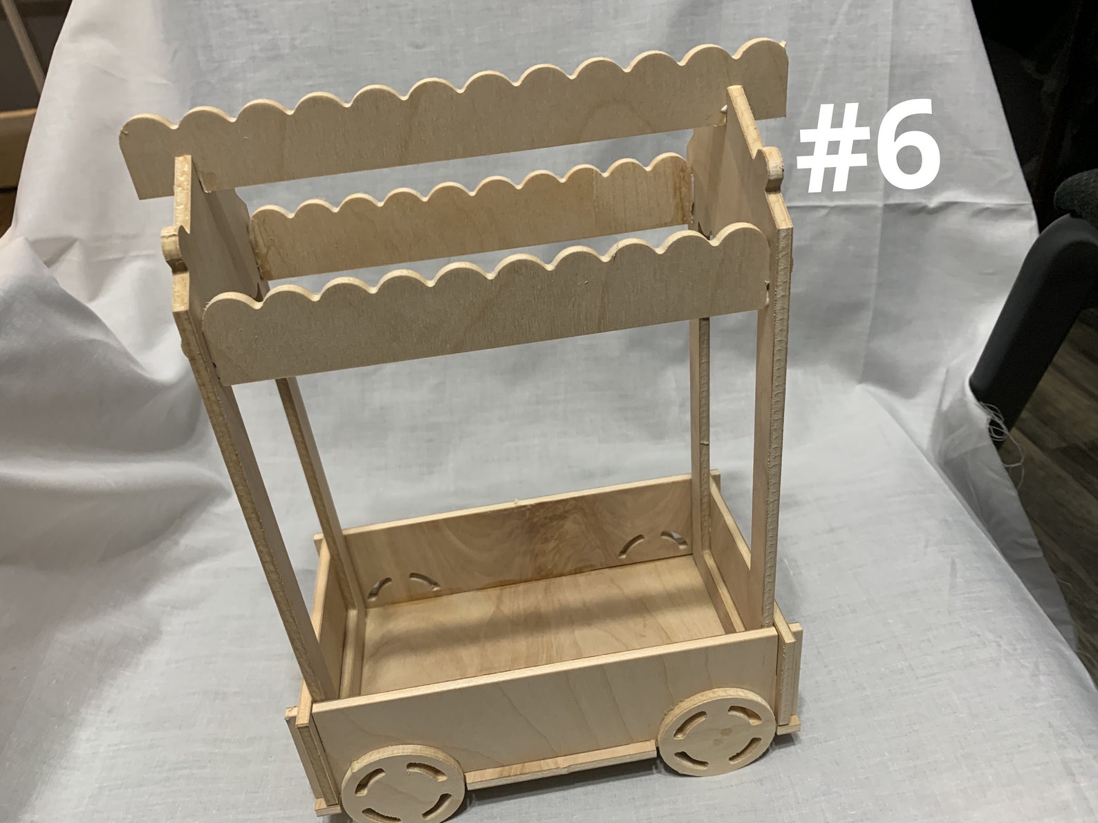 Sweets Cart Unpainted Unassembled Candy Cart Size 1: - Etsy