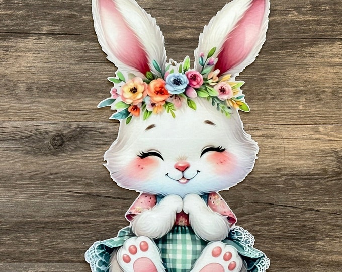 Easter Rabbit Wreath Bunny Wreath XXL Luxury Wreath Designer Ribbons ...
