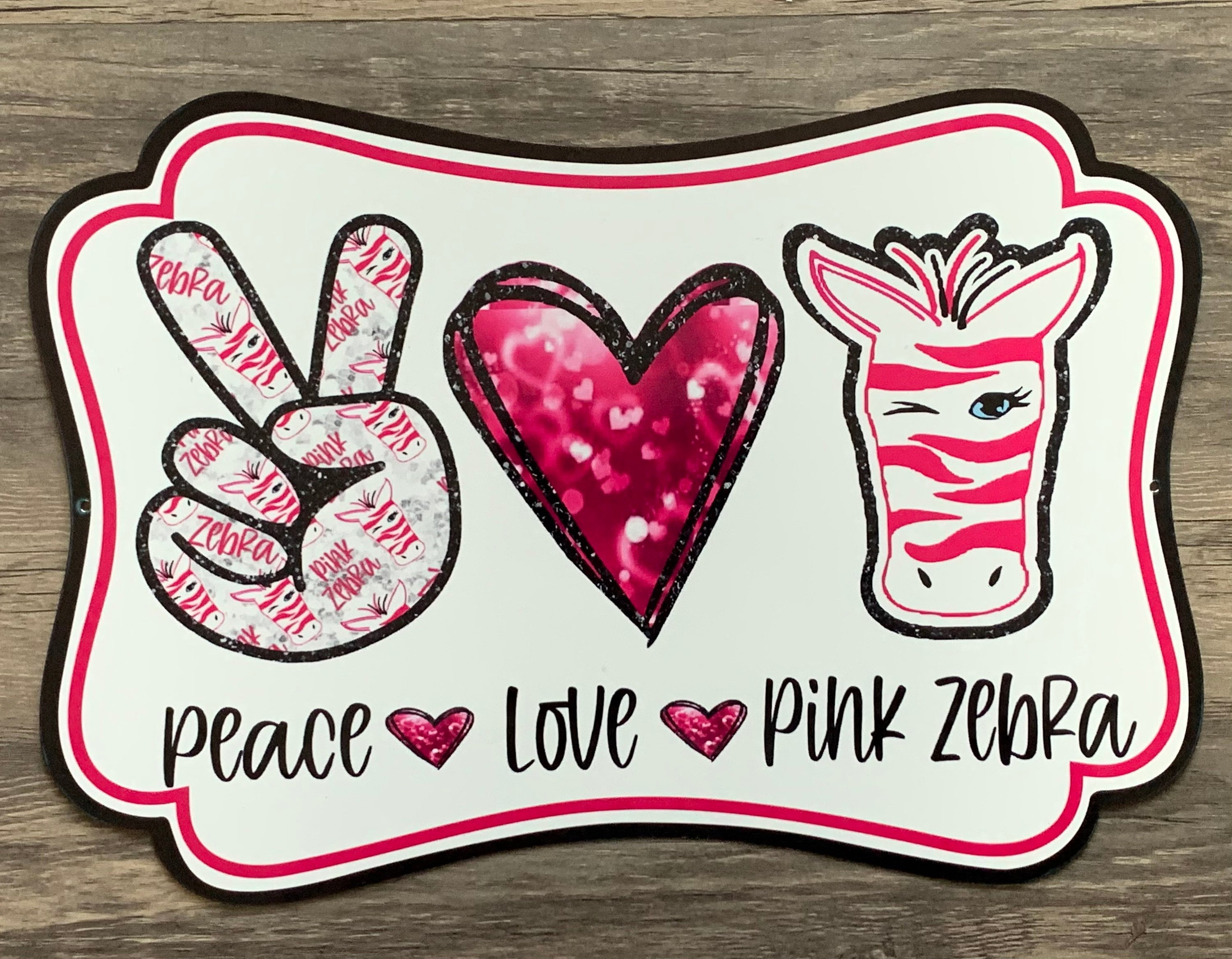 Cute Zebra Peace Signs