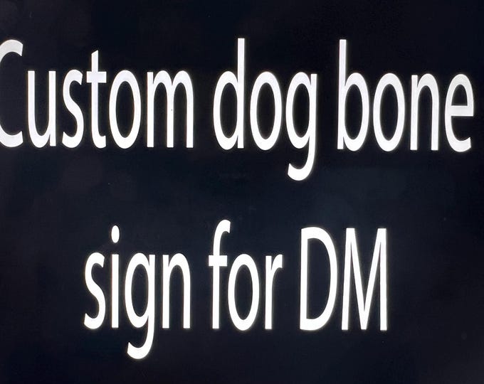 Custom Dog Bone Wreath Sign - Etsy