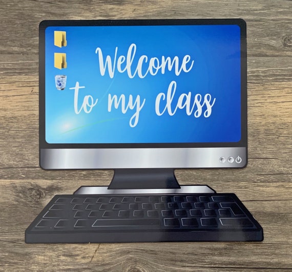 10.5x11 Computer Welcome to My Class 418 Metal Sign | Etsy