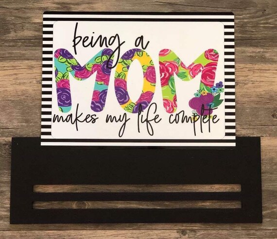 18x14 Mom Life Door Hanger Sign With Rails 292 Door | Etsy