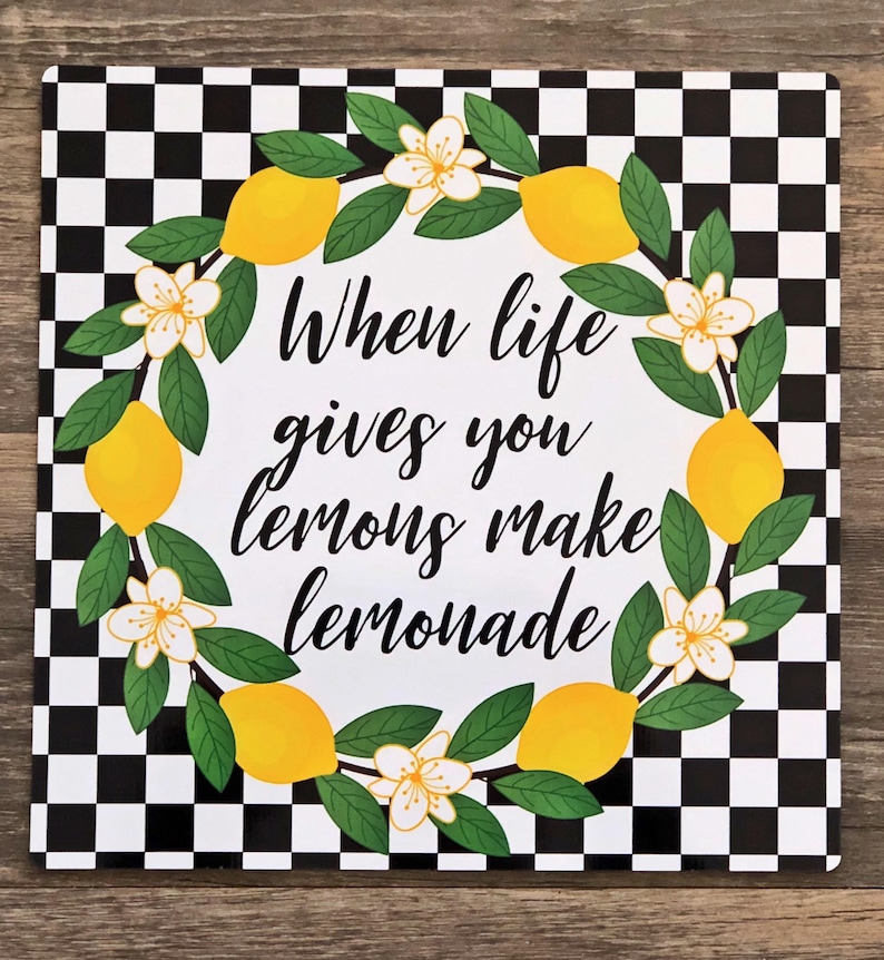 10x10 When Life Gives You Lemons Wreath Sign - #279 - Wreath Sign ...