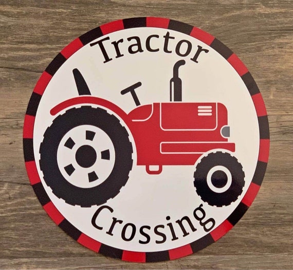 10.5x10.5 Red Tractor Sign 390 Wreath Sign Wreath | Etsy