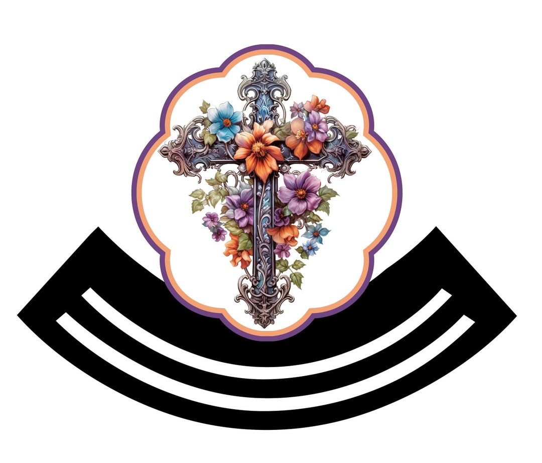 19x15.4” Easter Cross Sign Metal/wood With Rails #1444, Door Hanger ...