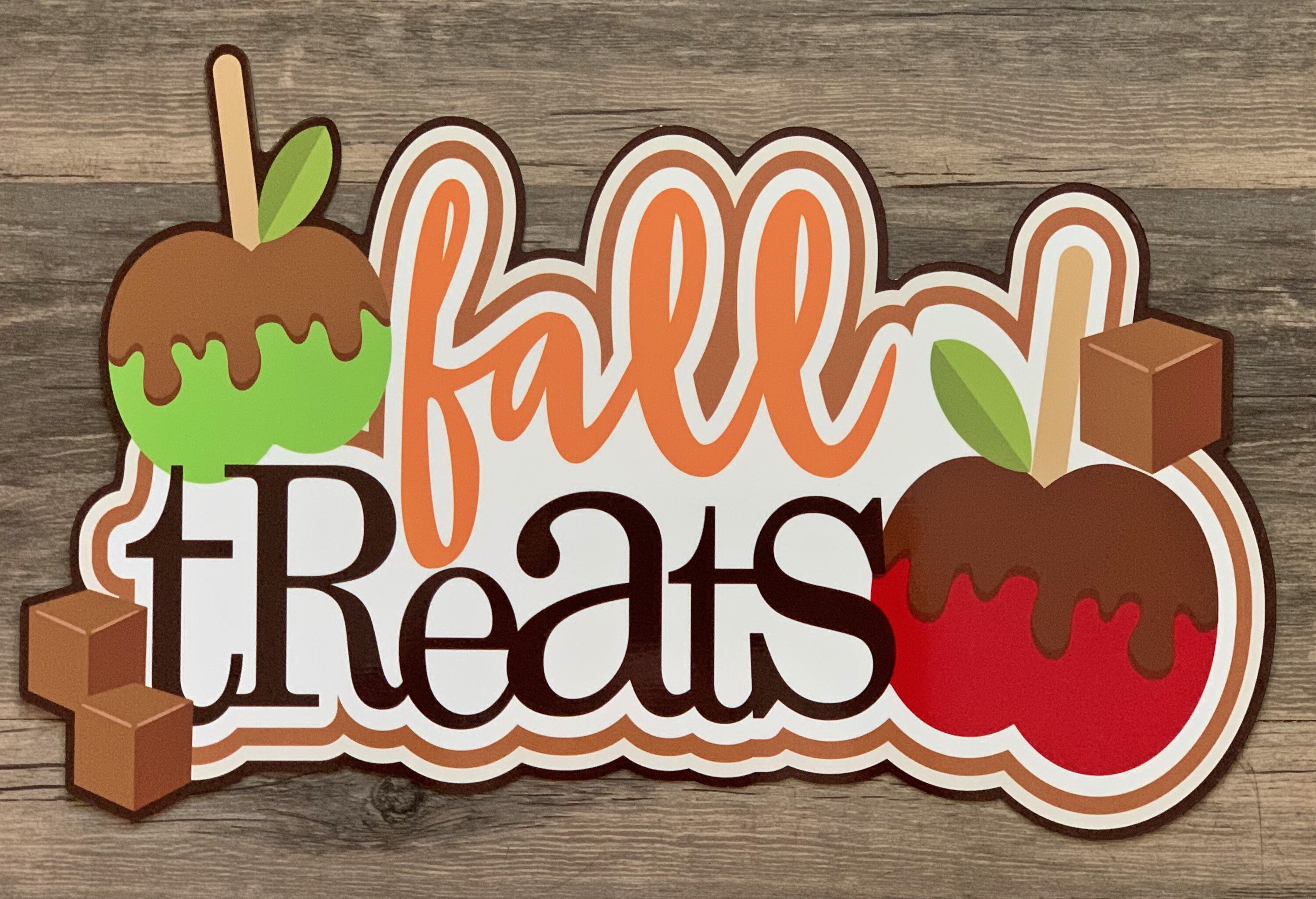 11x8 Fall Treatswreath Metal/aluminum Sign 518 Wreath - Etsy