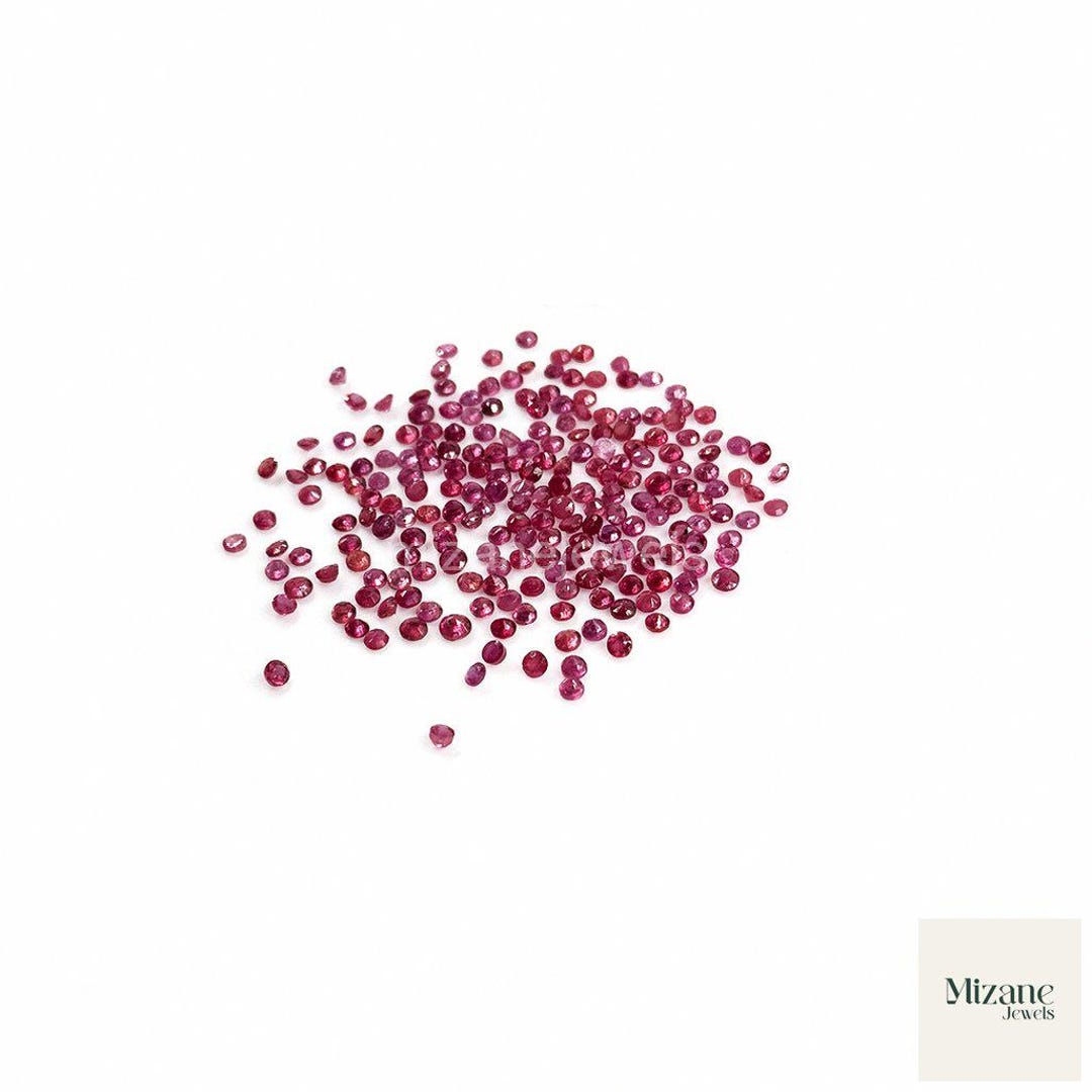 Natural Bangkok Calibrated Ruby 2mm & 2.25mm , 2.5mm Rounds, Natural ...