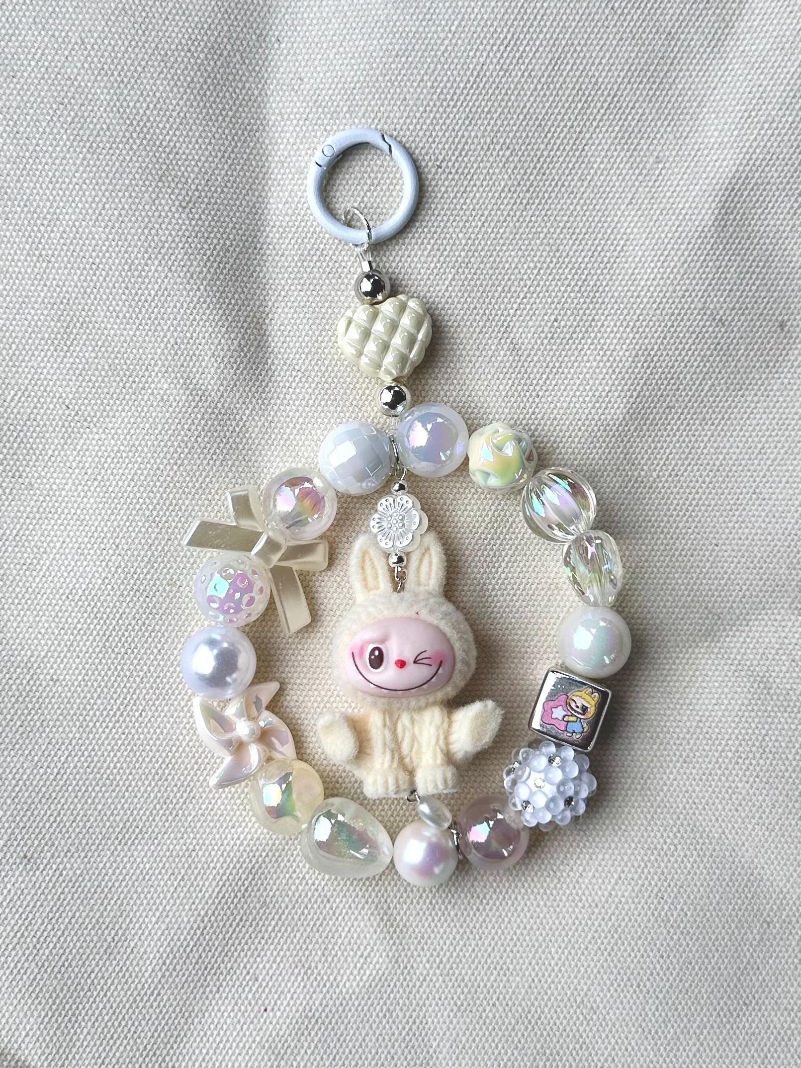 Handmade Labubu Charm – Pop Mart Keychain, Phone Charm, Bag Accessory ...