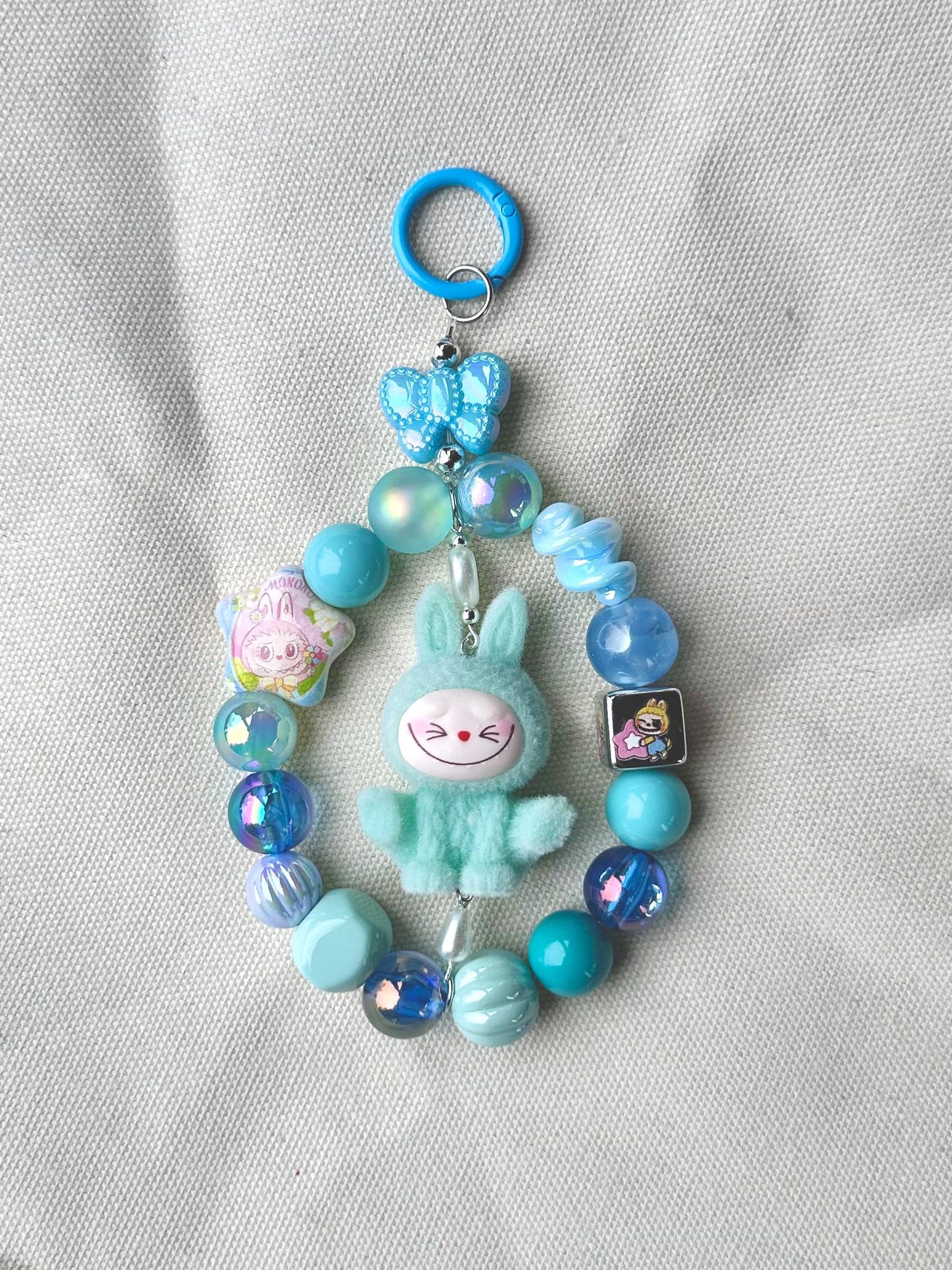 Handmade Labubu Charm – Pop Mart Keychain, Phone Charm, Bag Accessory ...