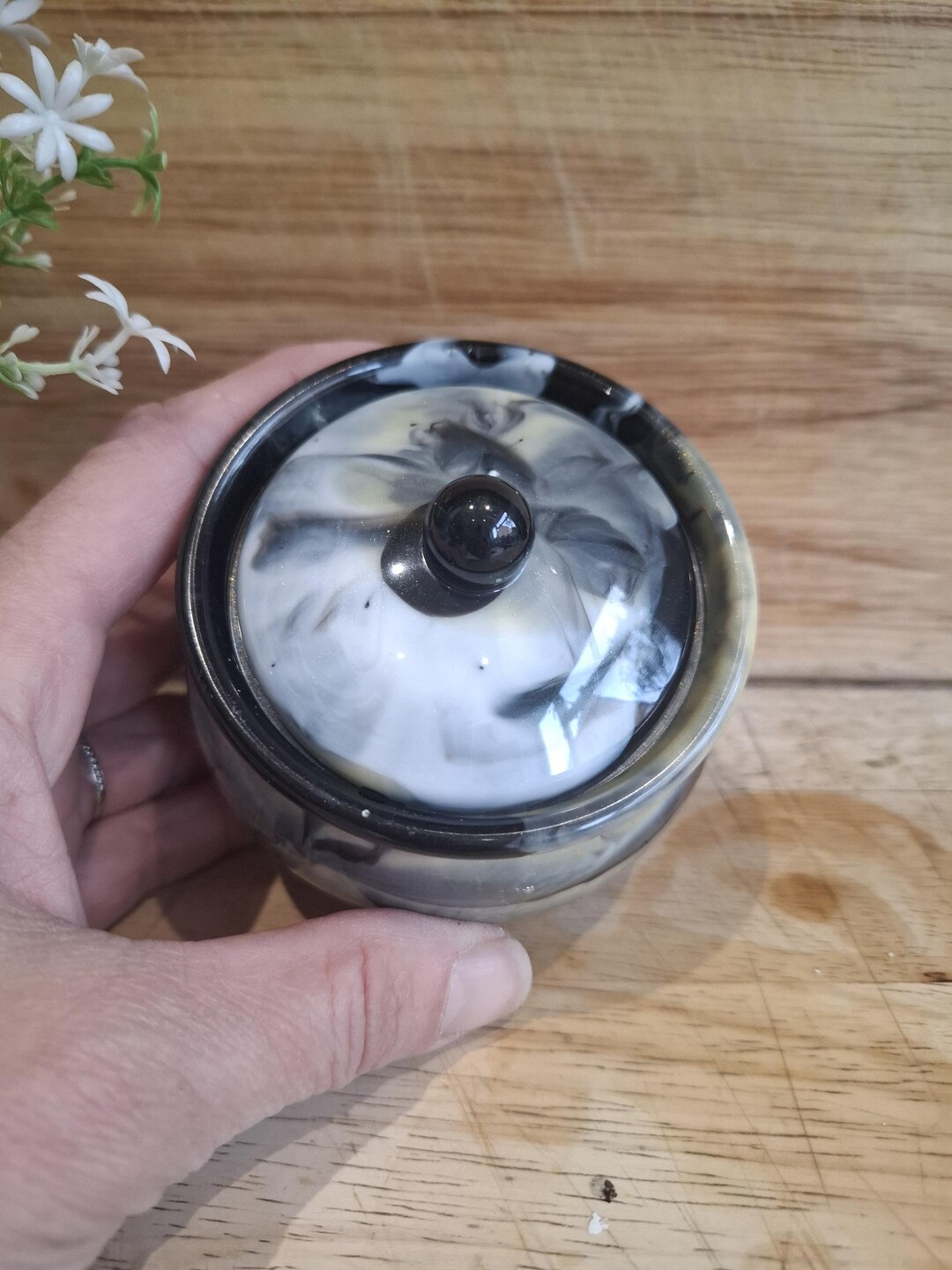 Epoxy Resin Pot With Lid Gift - Etsy