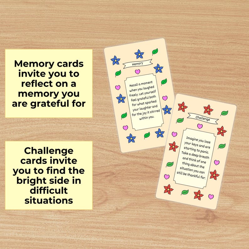 Printable Gratitude Reflection Cards: Mindful Journal Prompts for ...